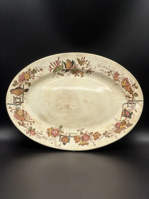 PLAT OVALE ANCIEN Collection E. Bourgeois Paris & Marseille XIX Japon ...