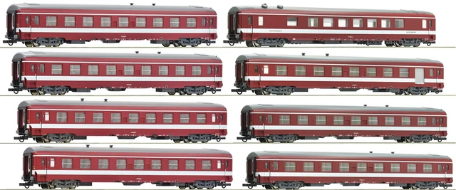 ROCO H0 74109 + 74110 SNCF Schnellzugwagen-Set "Le Capitole" 8-teilig ...