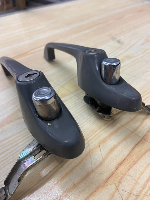 CLASSIC MINI GREY EXTERNAL DOOR OUTER HANDLE SET-AUSTIN-ROVER-COOPER ...