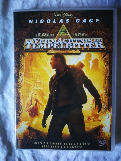 DAS VERMÄCHTNIS DER Tempelritter DVD Abenteuerfilm Nicolas Cage Diane ...