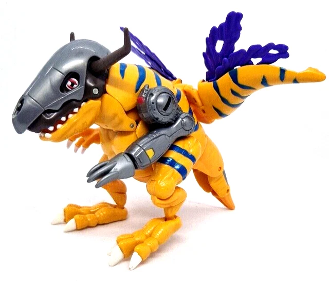 DIGIMON DIGIVOLVING GREYMON To Metalgreymon Figure 1999 Vintage Bandai ...