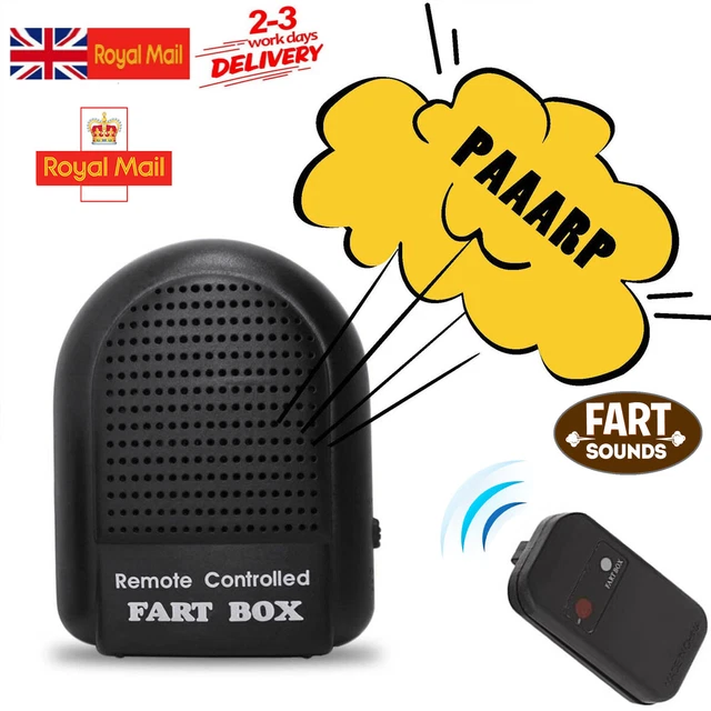 UK REMOTE CONTROLLED Electronic Fart Machine Box Farting Sound Family ...