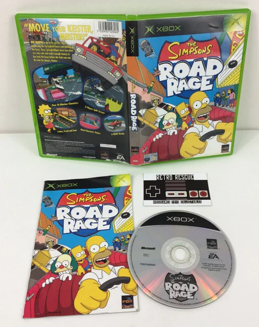 THE SIMPSONS ROAD Rage Original XBOX Game Complete Boxed Manual CIB PAL ...