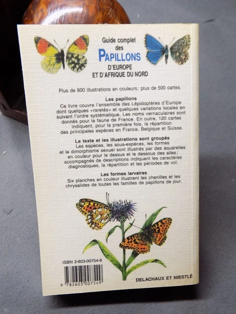 GUIDE COMPLET DES PAPILLONS D'EUROPE ET D'AFRIQUE DU NORD Delachaux ...