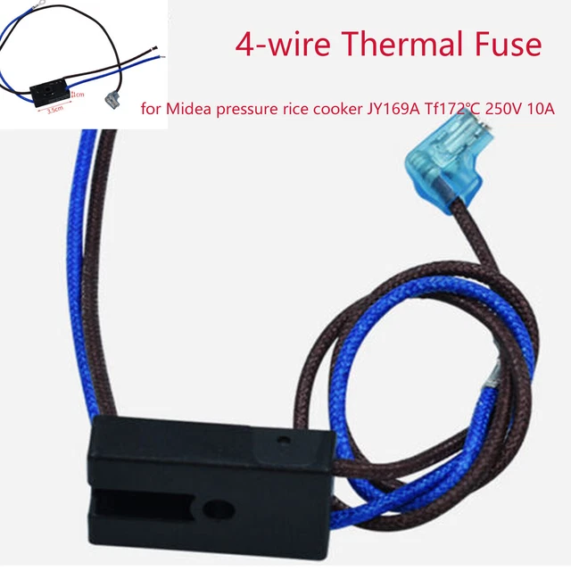 JY169A TF172℃ 250V 10A Fuse 4-wire Thermal Fuse for Midea Pressure Rice ...