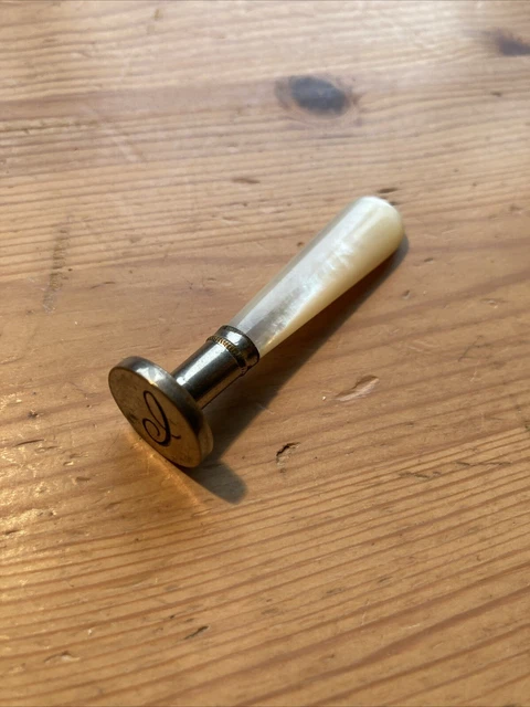 EARLY 20TH C. Desk Seal Stamp Letter C £7.99 - PicClick UK