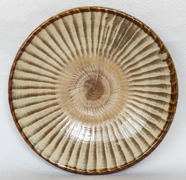 JAPANESE POTTERY PLATE Onta Ware Slipware 17.8cm 7" Bernard Leach ...