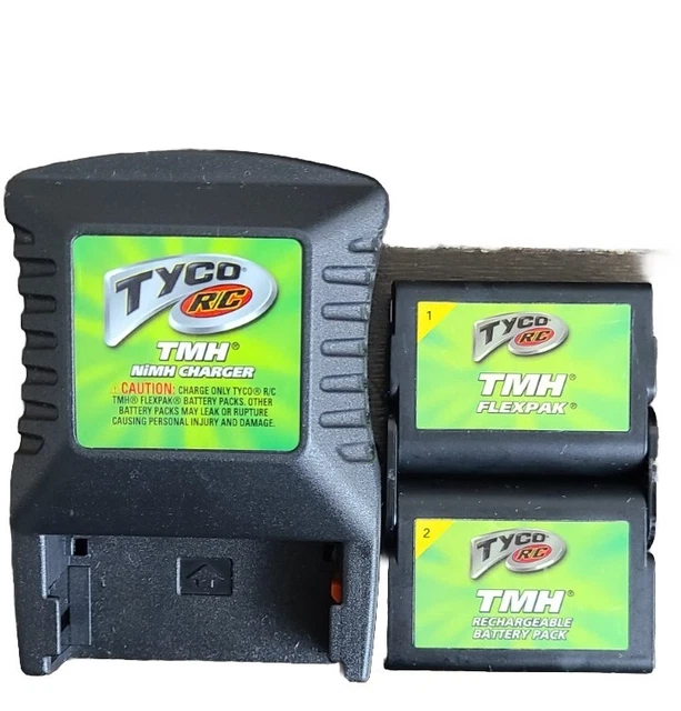 TYCO R/C VEHICLE TMH Flexpak NiMH Battery & Charger Set 33003 33005 ...