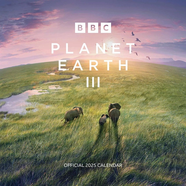 BBC, PLANET EARTH III Calendar 2025 - Animal - Month To View £13.98 ...