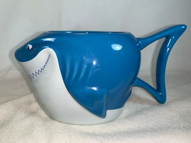 DISNEY PIXAR FINDING Nemo Bruce the Shark Mug - Large Blue 3D Ceramic ...