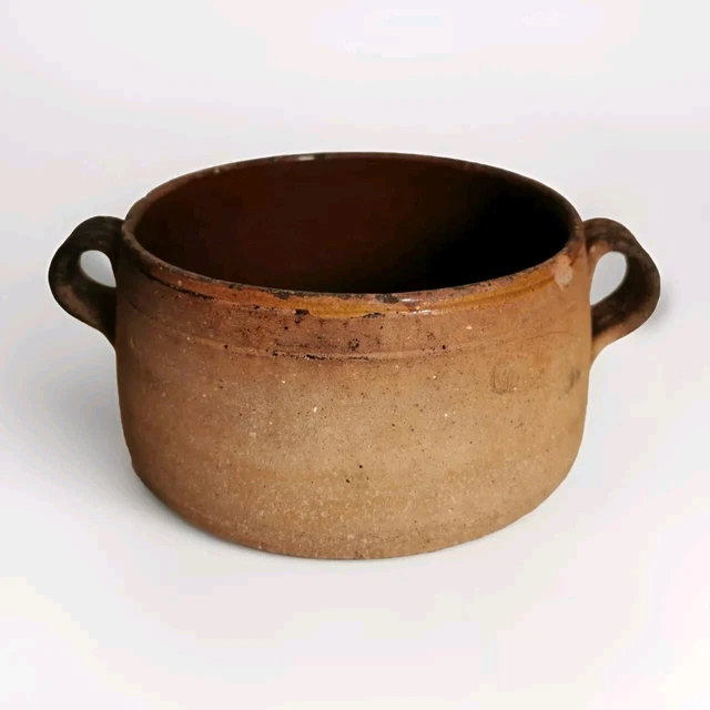 VINTAGE FRENCH VALLAURIS Earthenware Cooking Pot Clay Terracotta ...