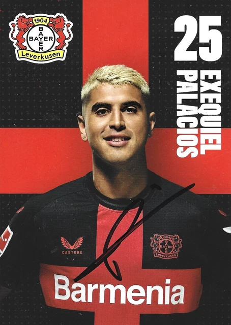 EXEQUIEL PALACIOS-ARGENTINIEN-WELTMEISTER-2022-BAYER LEVERKUSEN-AUTOGRAMMKARTE EUR 9,99 ...