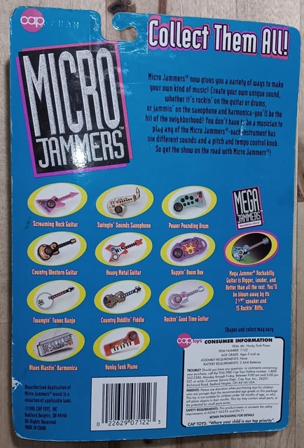 MICRO JAMMERS RED Keyboard Cap Toys 1995 Kawasaki Music Vintage musical ...