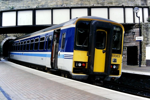 ORIGINAL 35MM SLIDE, class 153 DMU 153363 at Conwy circa October 1992 £ ...