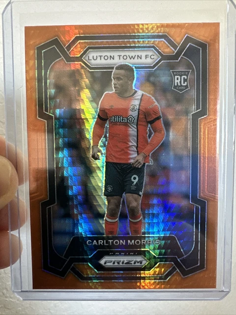 2023-2024 PANINI PRIZM EPL Carlton Morris RC Orange Hyper Prizm EUR 11 ...