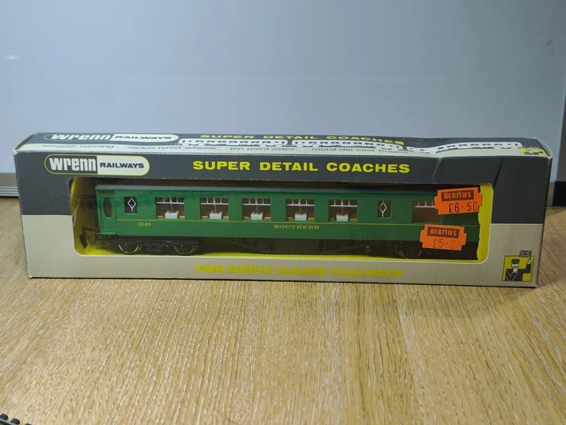 WRENN OO GAUGE W6008 Southern 1st Class Coach 1245 Boxed £40.00 ...