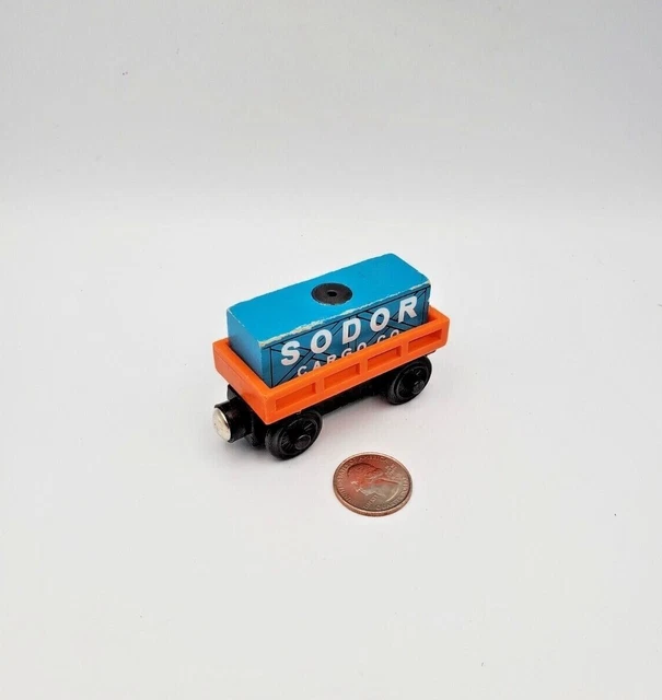 THOMAS FRIENDS WOODEN Railway Train Tank Engine - Orange Car & Blue ...