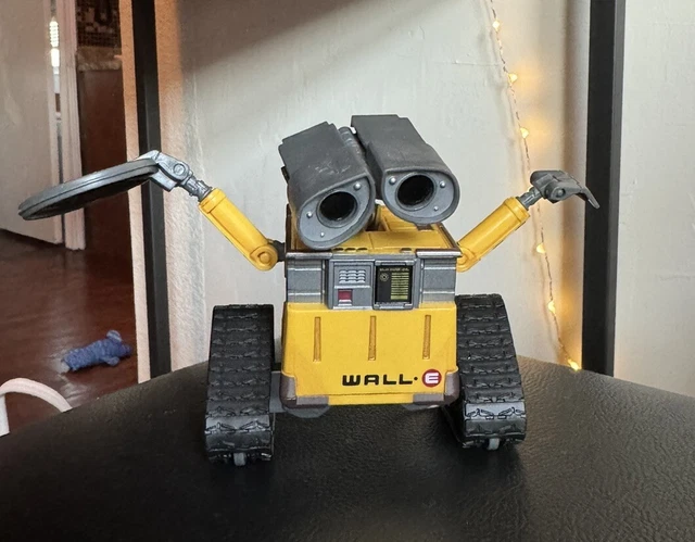 DISNEY PIXAR WALL-E Movie Cube Robot By Thinkway Toys Pull String -not ...