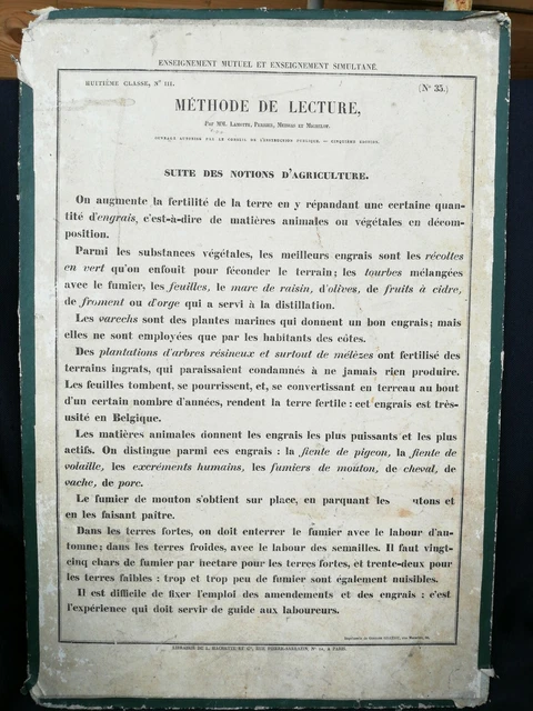 ANTIQUE 19TH CENTURY Reading Method/Agriculture/Old Reading Method £21. ...