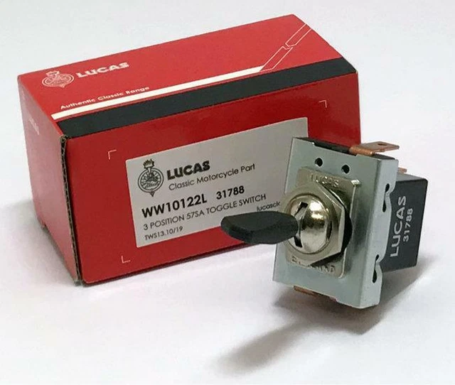 LUCAS GENUINE TRIUMPH Bsa Classic Toggle Switch Headlamp Switch 31788 ...