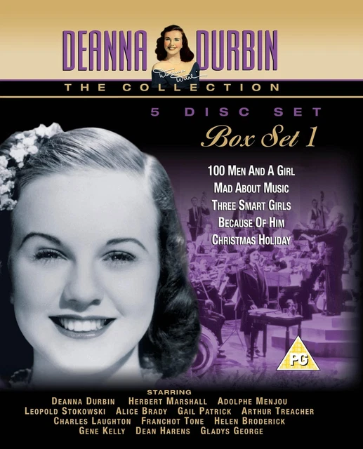 DEANNA DURBIN BOX Set Vol. 1: 100 Men & A Girl / Mad About Music ...