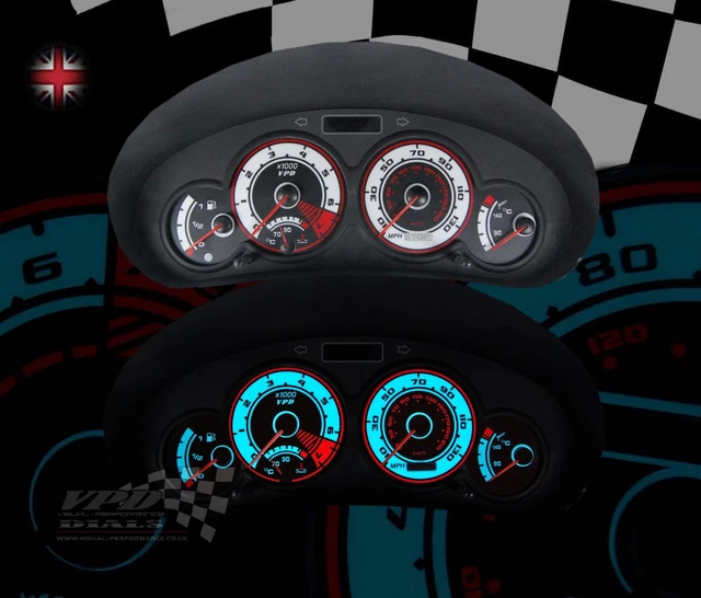 PEUGEOT 206 GTI 2.0 speedo dash panel interior custom lighting dial kit ...