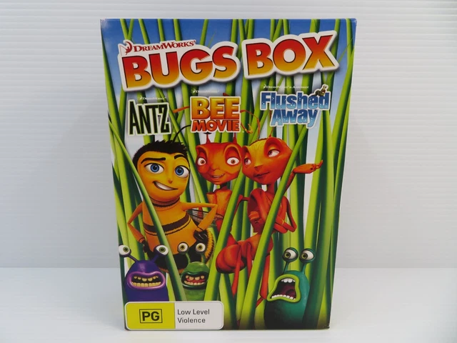 BUGS BOX BOXSET - Antz/Bee Movie/Flushed Away-DVD-Region 4-Fast Postage ...