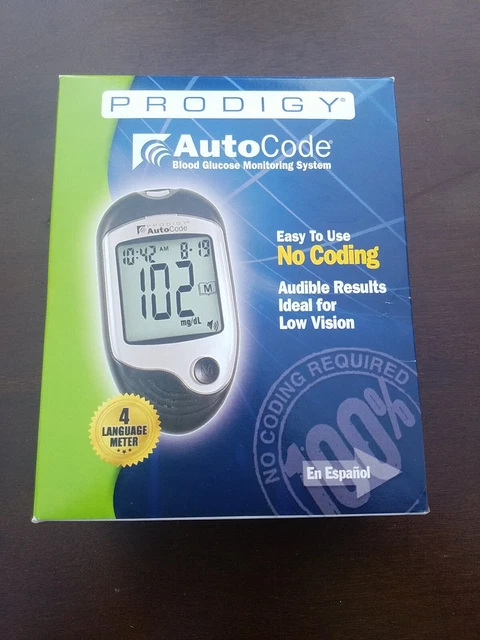 PRODIGY AUTO CODE Talking Blood Glucose Monitoring Kit - English or ...