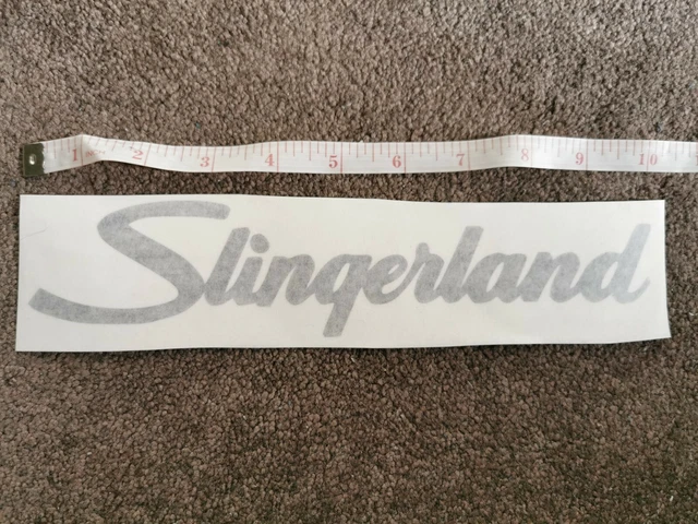 SLINGERLAND DRUMS LOGO Decal / Sticker - White Or Black £5.99 - PicClick UK