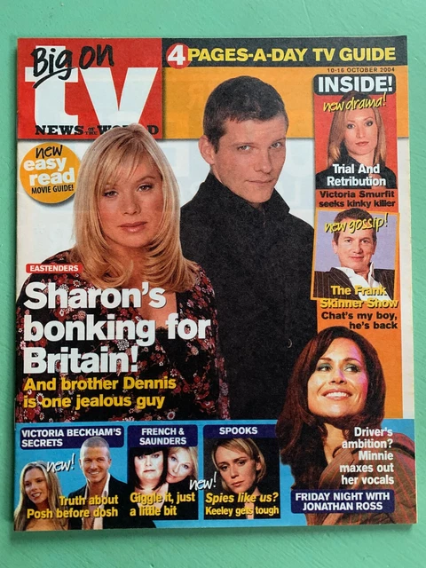 BIG ON TV mag 16-Oct-2004 EASTENDERS Nigel Harman Letitia Dean Victoria ...