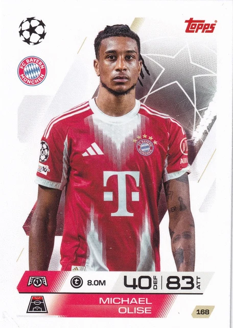MICHAEL OLISE 25-26 Topps Match Attak Champions League Base Card # 168 ...