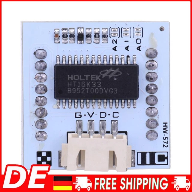 HT16K33 DOT MATRIX Display Board I2C LED Matrix Display Modul Board für Arduino EUR 4,87 ...