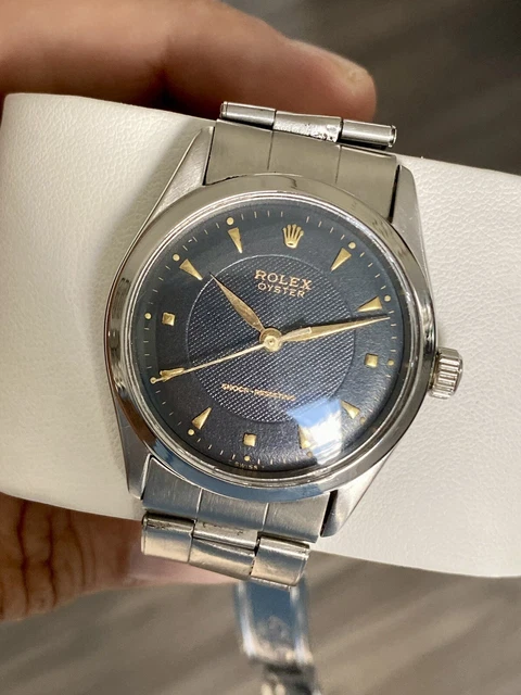 ROLEX VINTAGE OYSTER Ref 6282 Rare Honeycomb Dial Stainless Steel Man’s ...