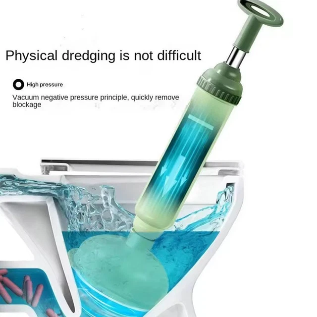 HOUSEHOLD HIGH-PRESSURE TOILET Unblocker One Shot Toilet Pipe Plunger ...
