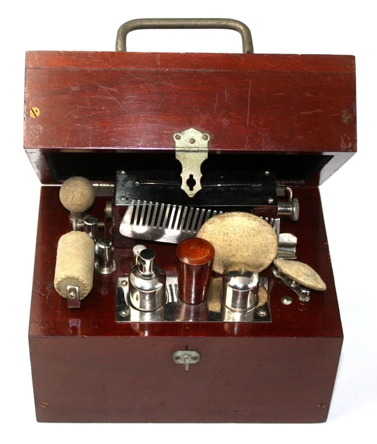 VINTAGE EVER READY 1920s Mahogany Boxed Therapeutic Vibrotherapy ...