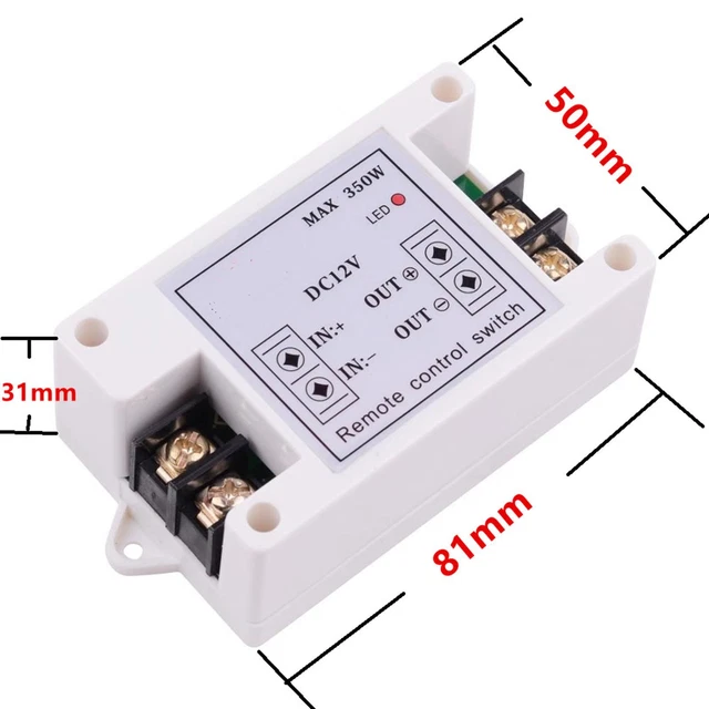 HIGH POWER REMOTE Control Switch Wireless Receiver With 433mhz Remote ...