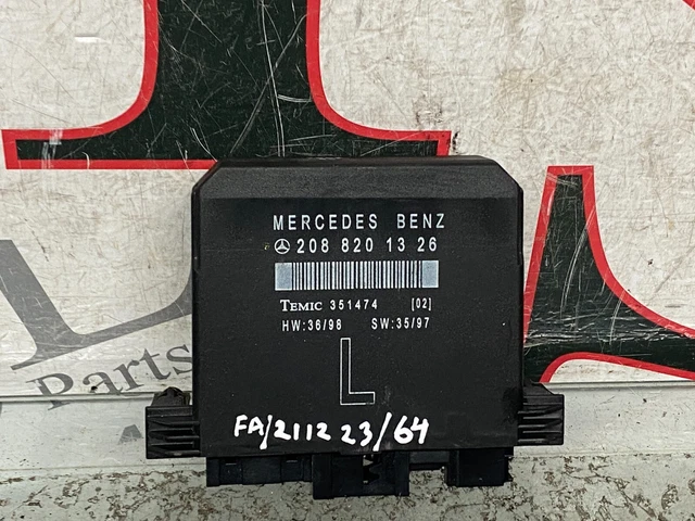MERCEDES BENZ W208 Clk Front Door Control Module Ecu Left Side ...