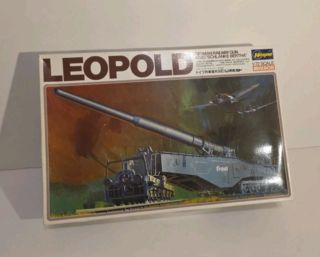 HASEGAWA 1/72 WW2 German Railway Gun K5(E) Leopold 31028 EUR 68,78 ...