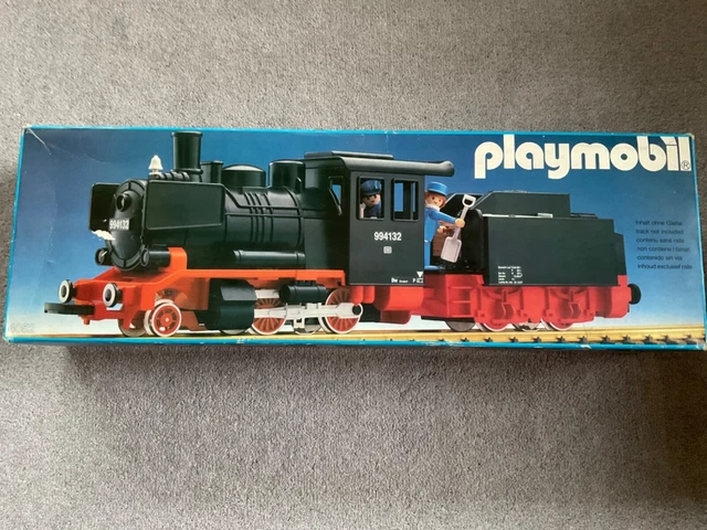 BOXED RARE VINTAGE Playmobil Train Set 4052 Large Steam Locomotive £575 ...