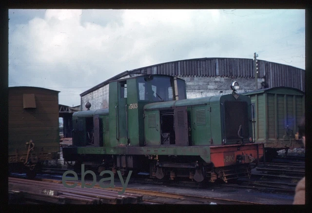 ORIGINAL 35MM SLIDE - Irish Railways - Shunter F503 at West Clare ...