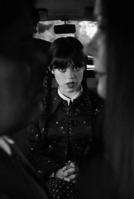 WEDNESDAY ADDAMS JENNA ortega Addams Family/Tim Burton Netflix A4 ...