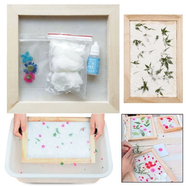 WOOD FRAME PAPER Making Mould Kit Wooden Mesh Mold Traditional ...