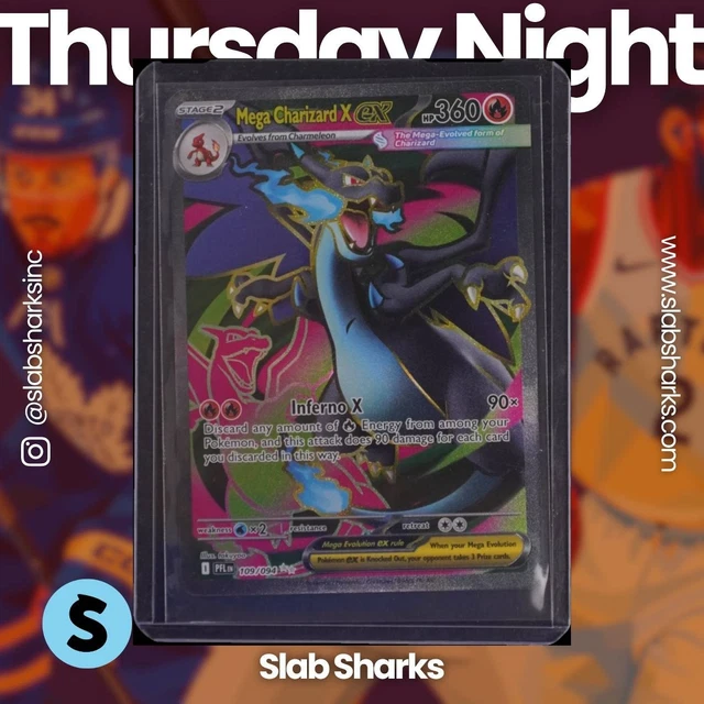 2025 POKEMON PHANTASMAL Flames - Pfl En #109/094 Mega Charizard X Ex ...