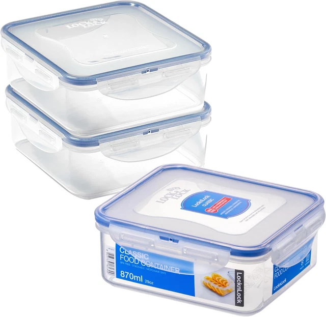 LOCKNLOCK CLASSIC SQUARE Airtight food storage container box BPA Free ...