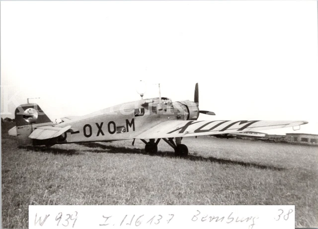 B395 FOTO WEHRMACHT Archiv Repro Luftwaffe Flugzeug Ju52 Ju W34 ...