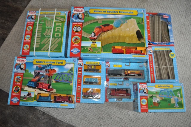 THOMAS & FRIENDS Trackmaster Sodor Fire Engine Cargo Trucks Lot Of 2 ...