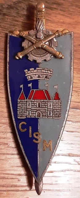 INSIGNE BADGE CISM émail Centre Instruction Service du Matériel ...