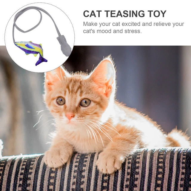 IMITATION FISH TOY with Air Bag Interactive Toy Pet Plush Toy for Pet ...