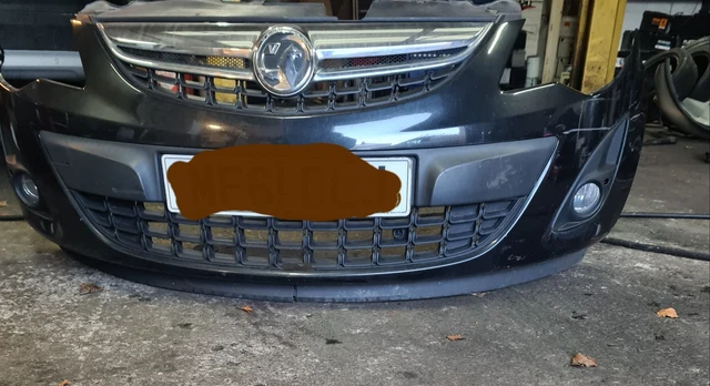 VAUXHALL CORSA D Front bumper facelift model . Black 2011 £104.70 ...