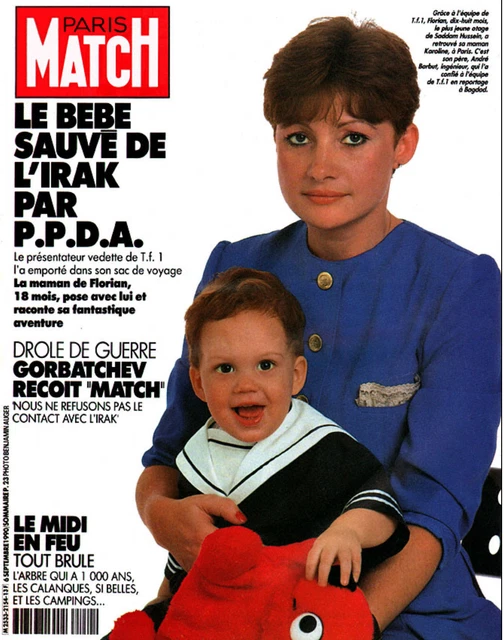 PARIS MATCH N° 2154 du 6 septembre 1990 - PPDA et l’enfant sauvé EUR 9 ...